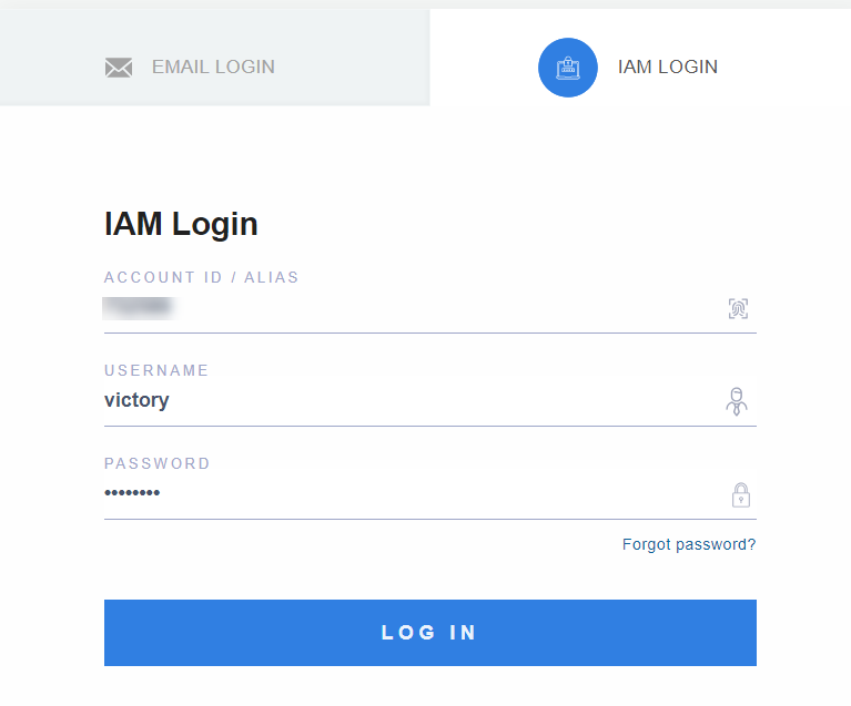 OU IAM User First Time Login | FortiCASB 24.3.b | Fortinet Document Library